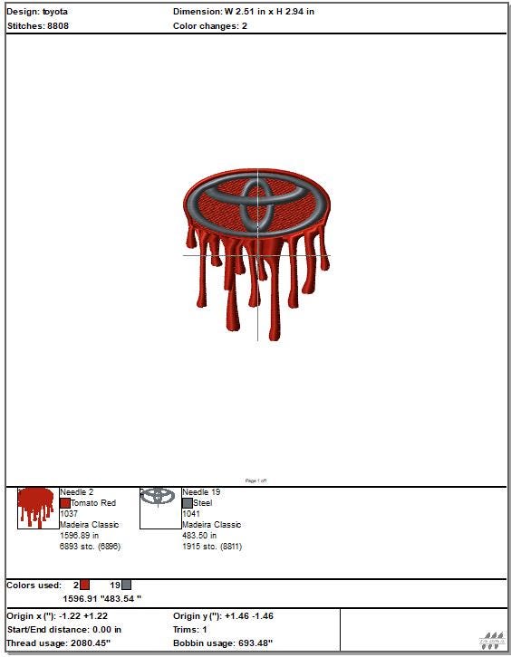 Toyota Drip Logo - Etsy
