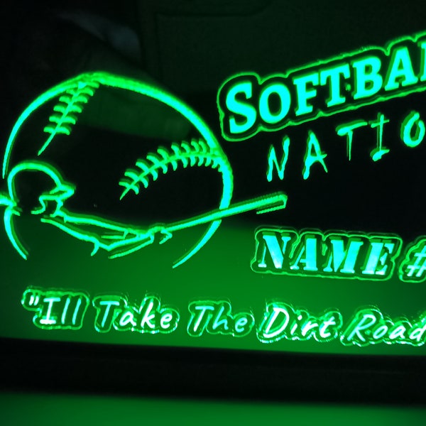 Softball Shadow Box - Etsy