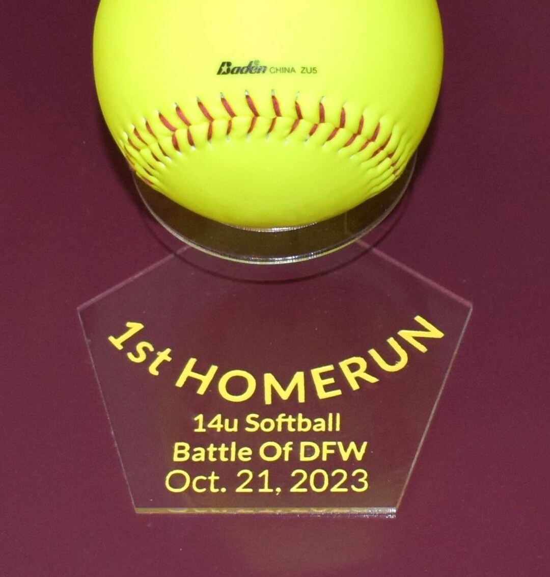 1st Homerun Grandslam Foul Ball Display Stand Case Personalized - Etsy