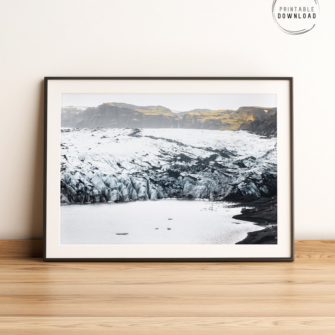 Solheimajokull Glacier, Iceland Wall Decor, South Iceland Wall Art ...