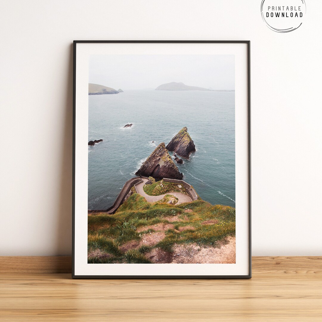 Ireland Wall Art, Dunquin Pier, Dingle Peninsula, Irish Coastline ...