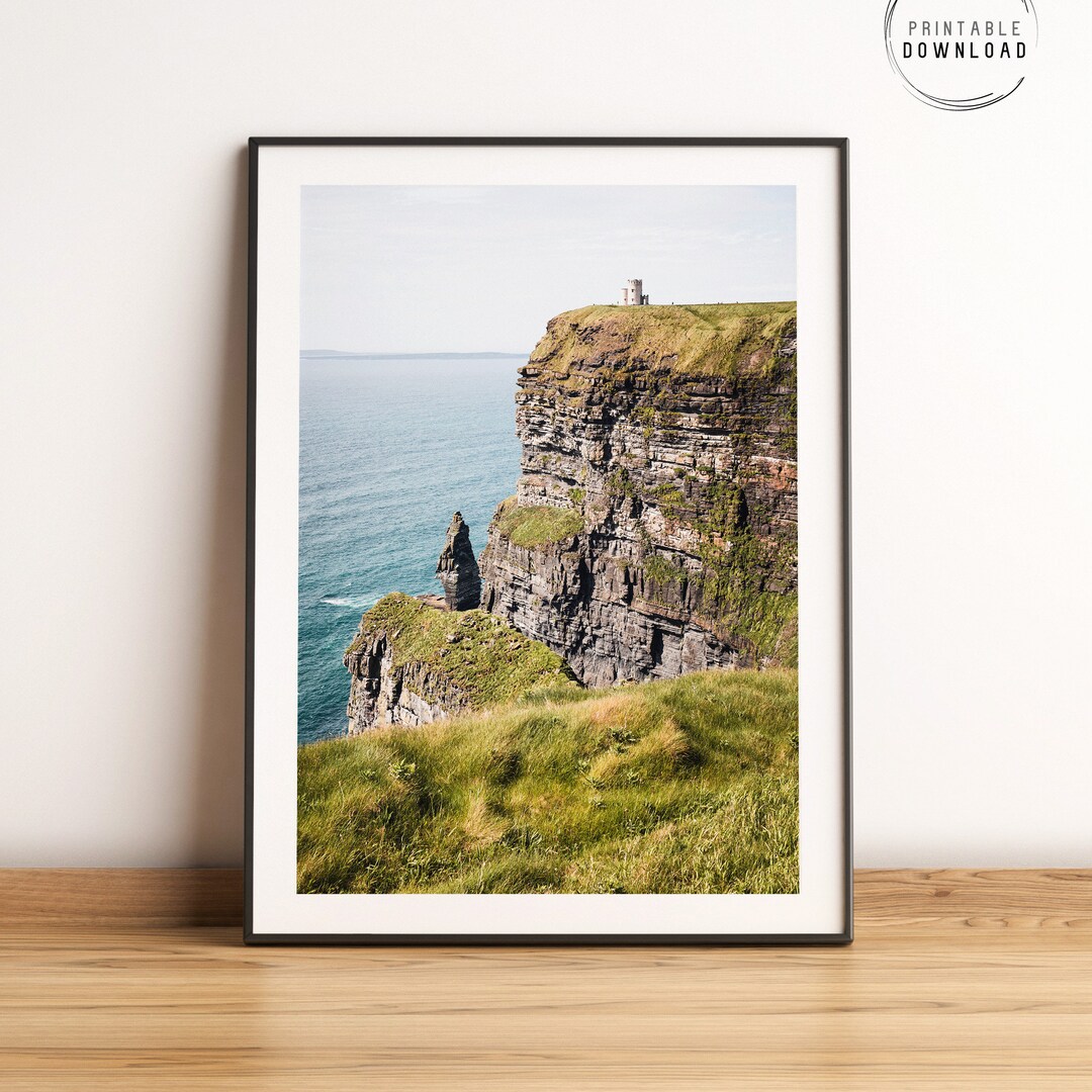 Cliffs of Moher Poster, Landscape Printable Photo, Ireland Wall Art ...