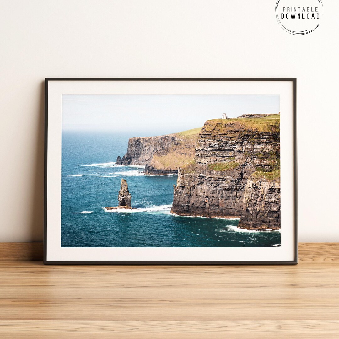 Cliffs of Moher Horizontal Printable Photo, Landscape Poster, Ireland ...