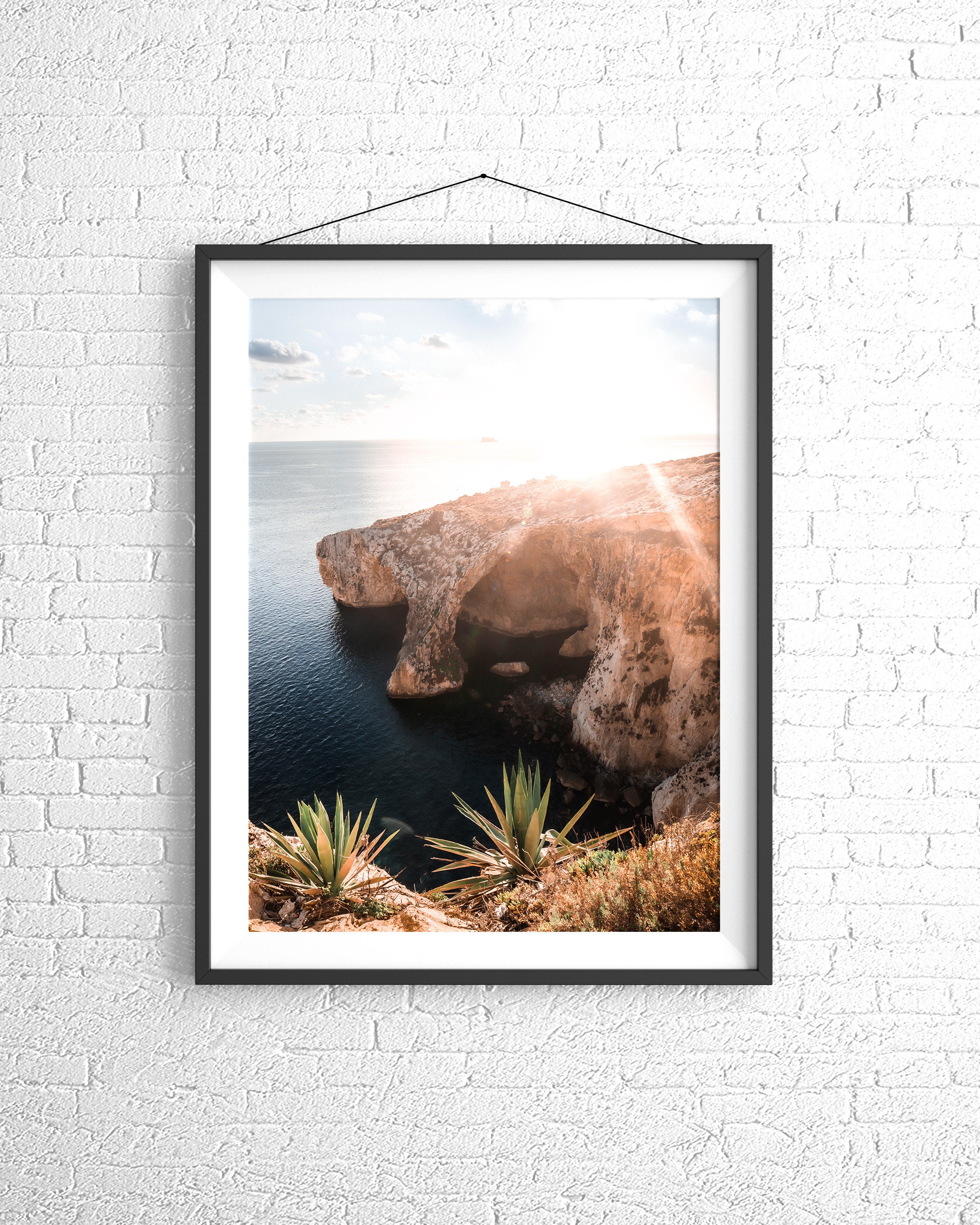 Blue Grotto Poster, Malta Printable Wall Art, Maltese Landscape ...