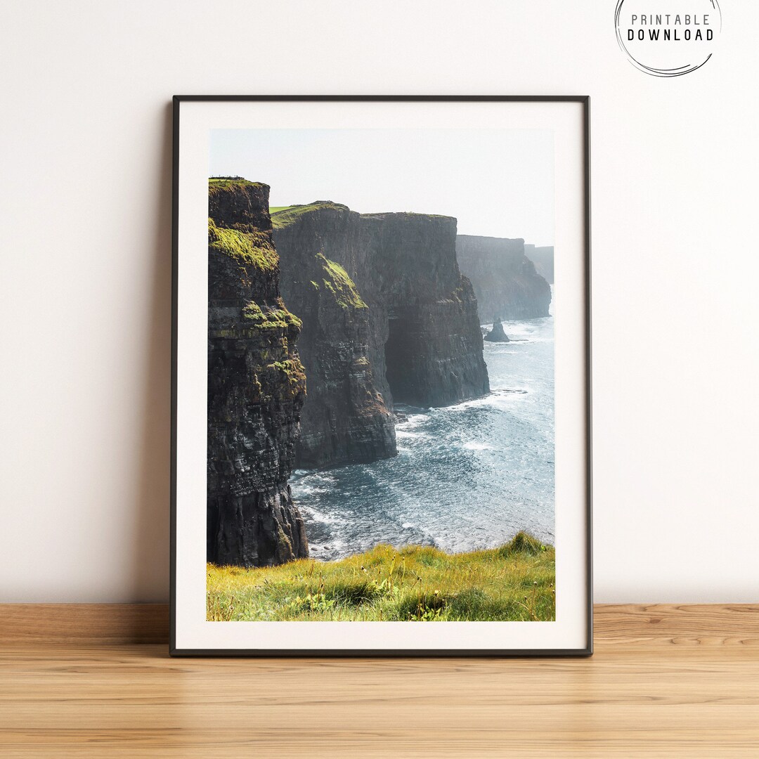 Cliffs of Moher Printable Poster, Landscape Photo, Ireland Wall Art ...
