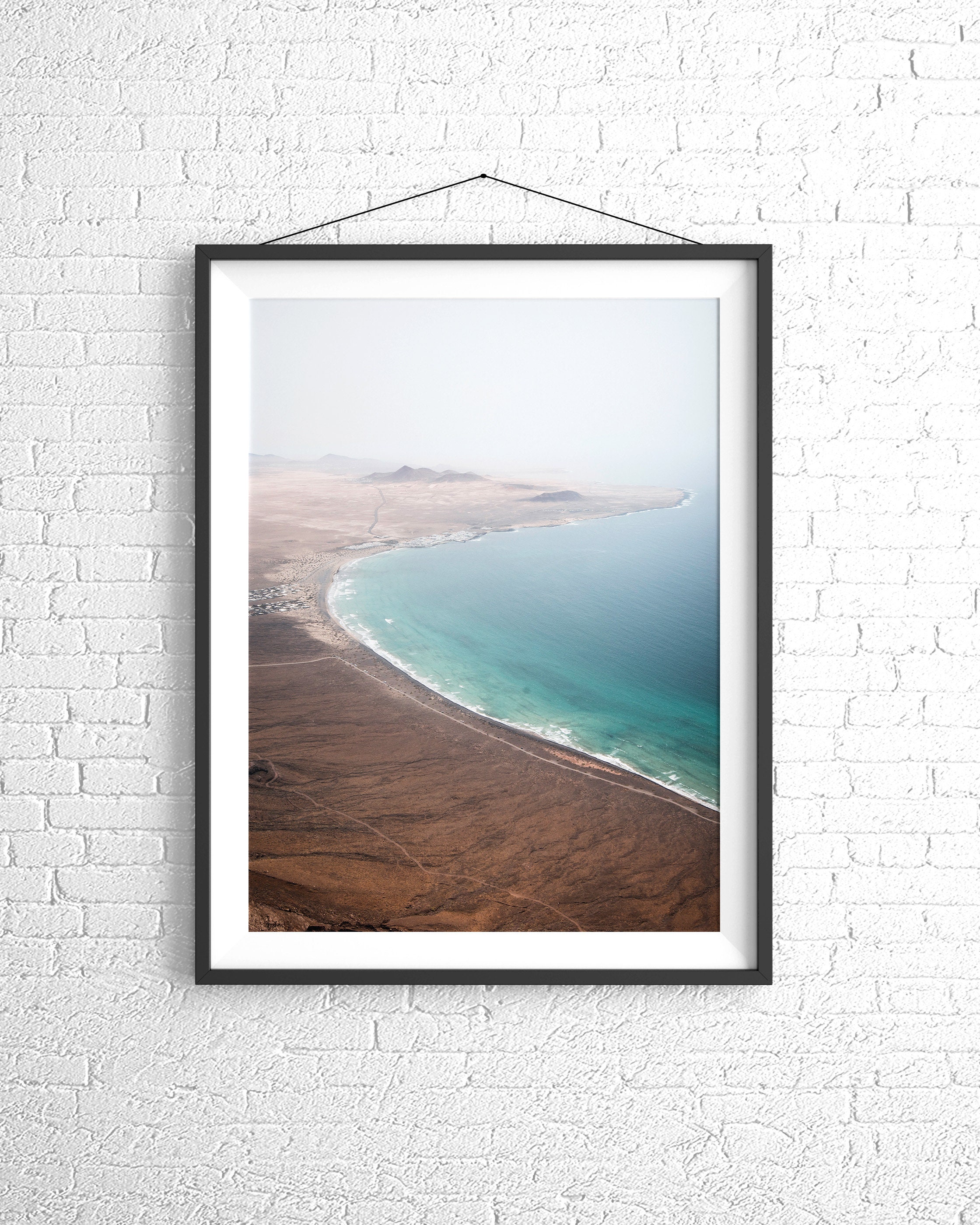 Playa De Famara Poster, Lanzarote Printable Wall Art, Canary Islands ...