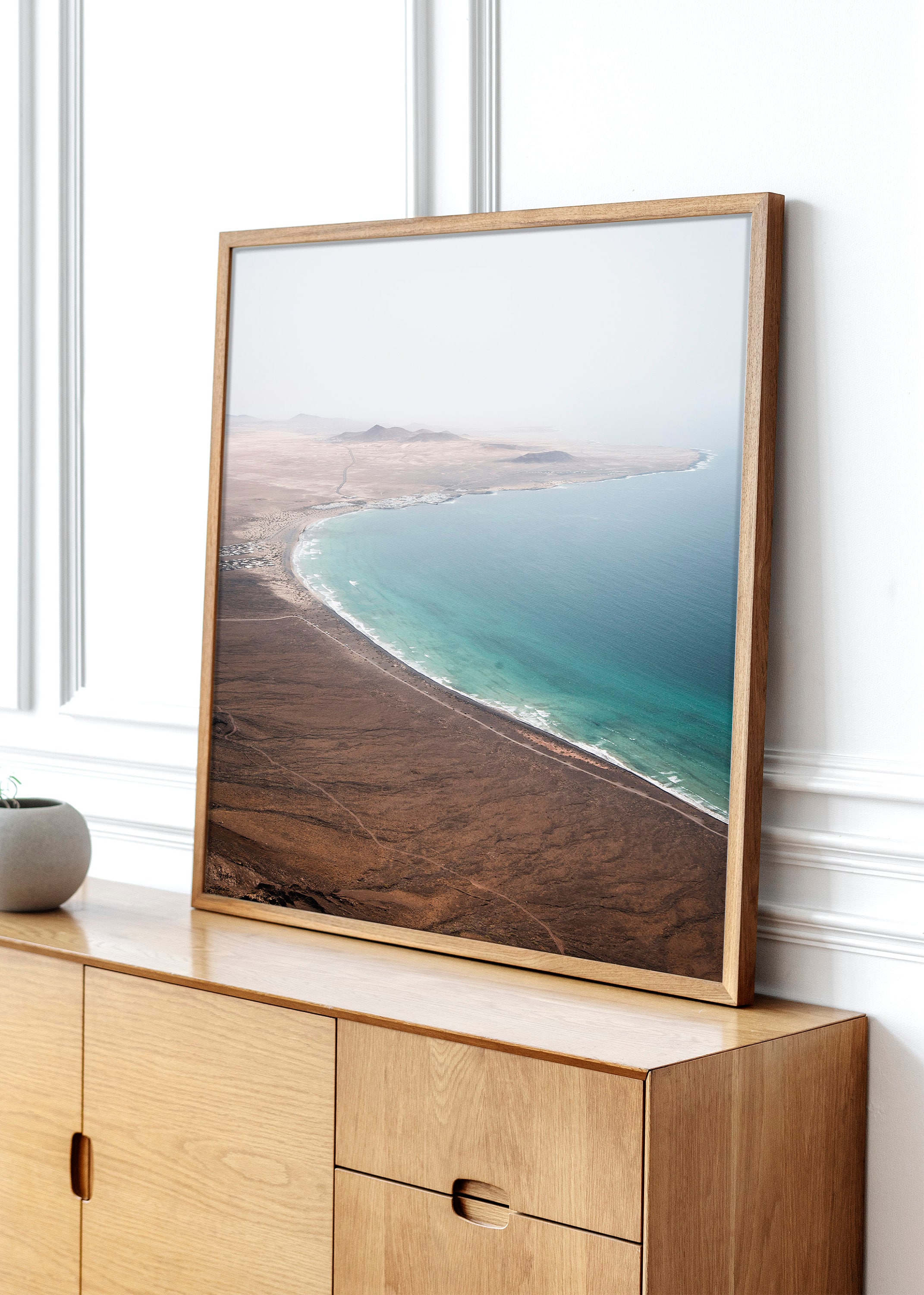 Playa De Famara Poster, Lanzarote Printable Wall Art, Canary Islands ...