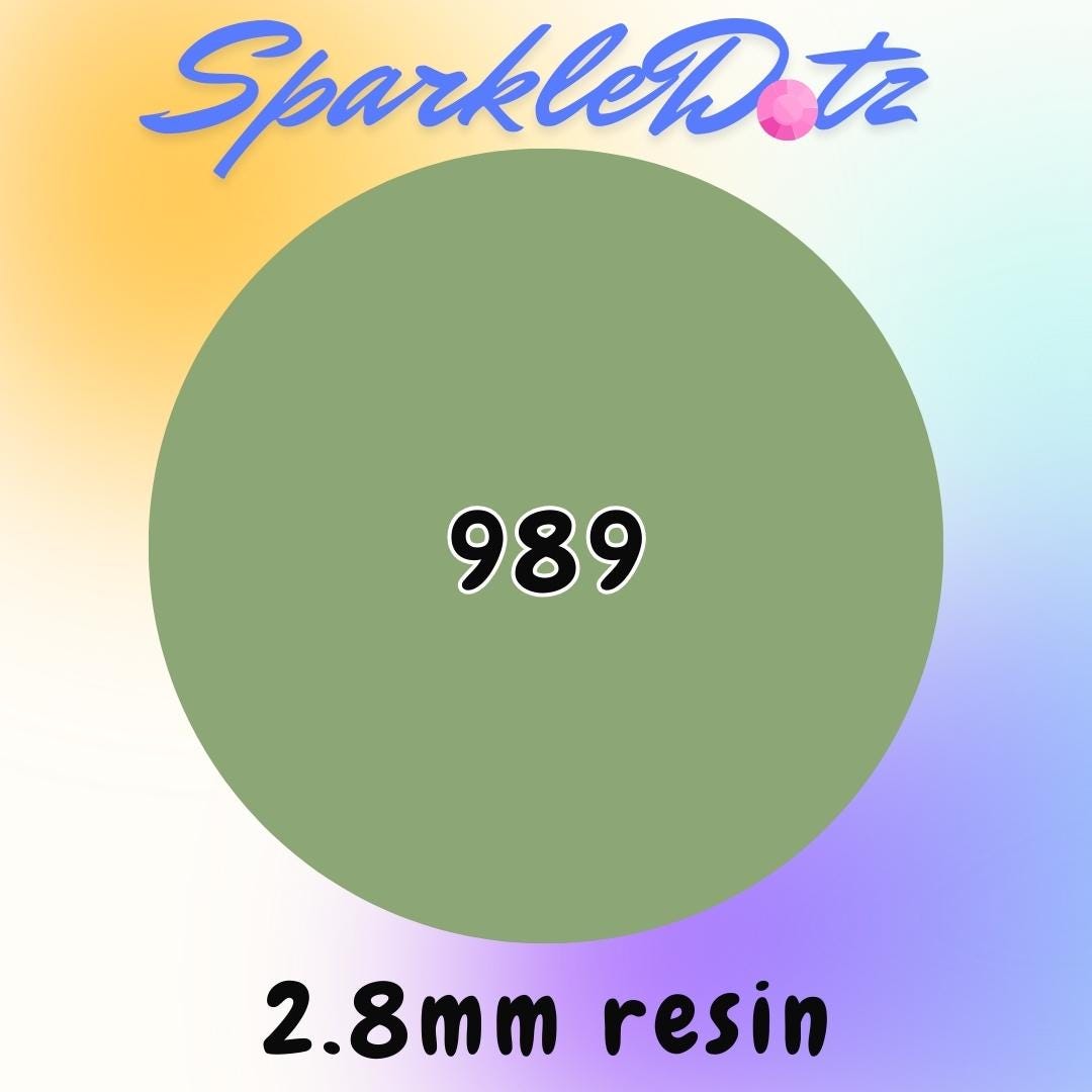 DMC 989 Round Sparkle Dotz Diamond Painting Resin Drills 2.8mm Ss10 ...