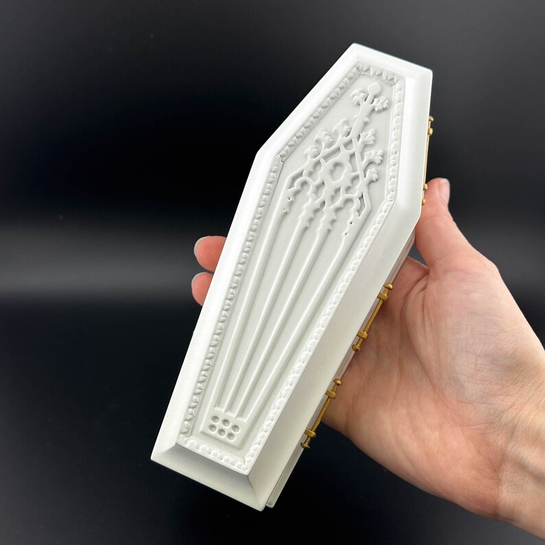 Wood Coffin Miniature for Halloween Dollhouse Mini 1:12 Scale Fits ...