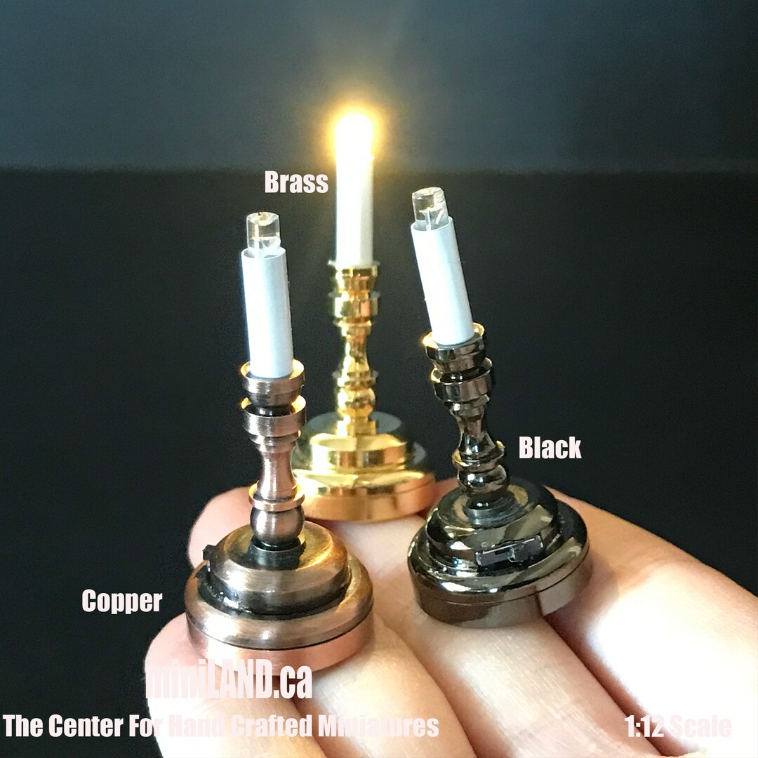 Candlestick Lamp Light LED Super Bright With On/off Switch for 1:12 ...