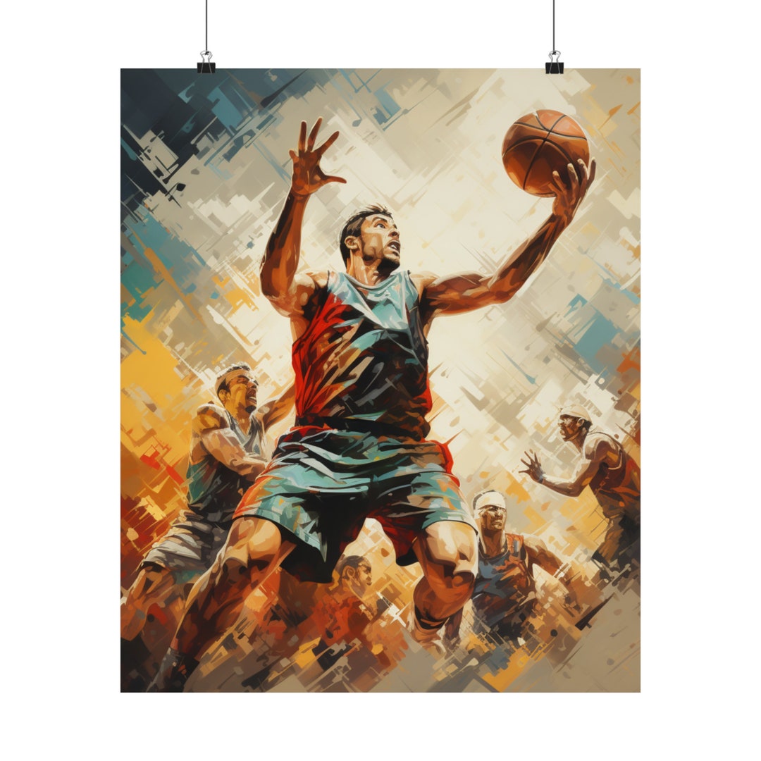 Basketball Player Poster - Etsy