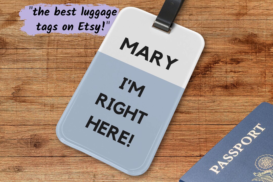 Personalized Custom Luggage Tag Funny Luggage Tag Personal Tag - Etsy