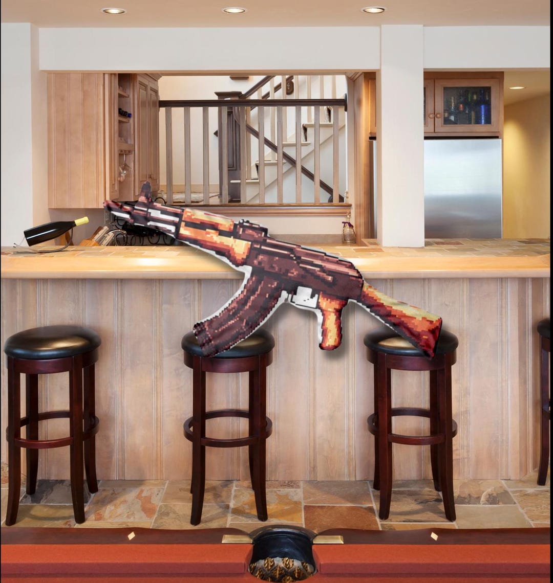 16-bit AK47 Pillow - Etsy