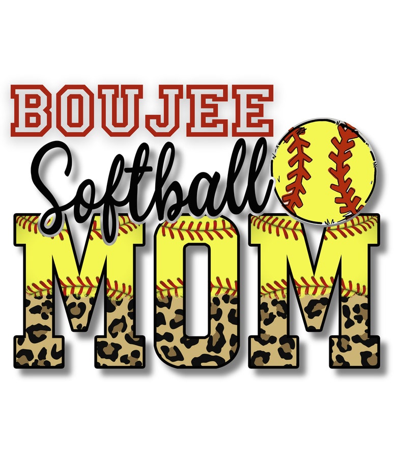 Boujee Softball Mama PNG, Leopard Print, Cheetah Print, Cute Sporty ...
