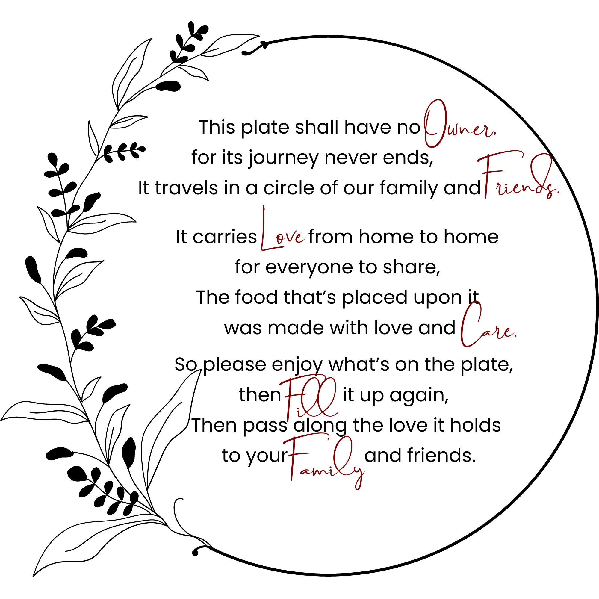 Giving Plate SVG - Etsy