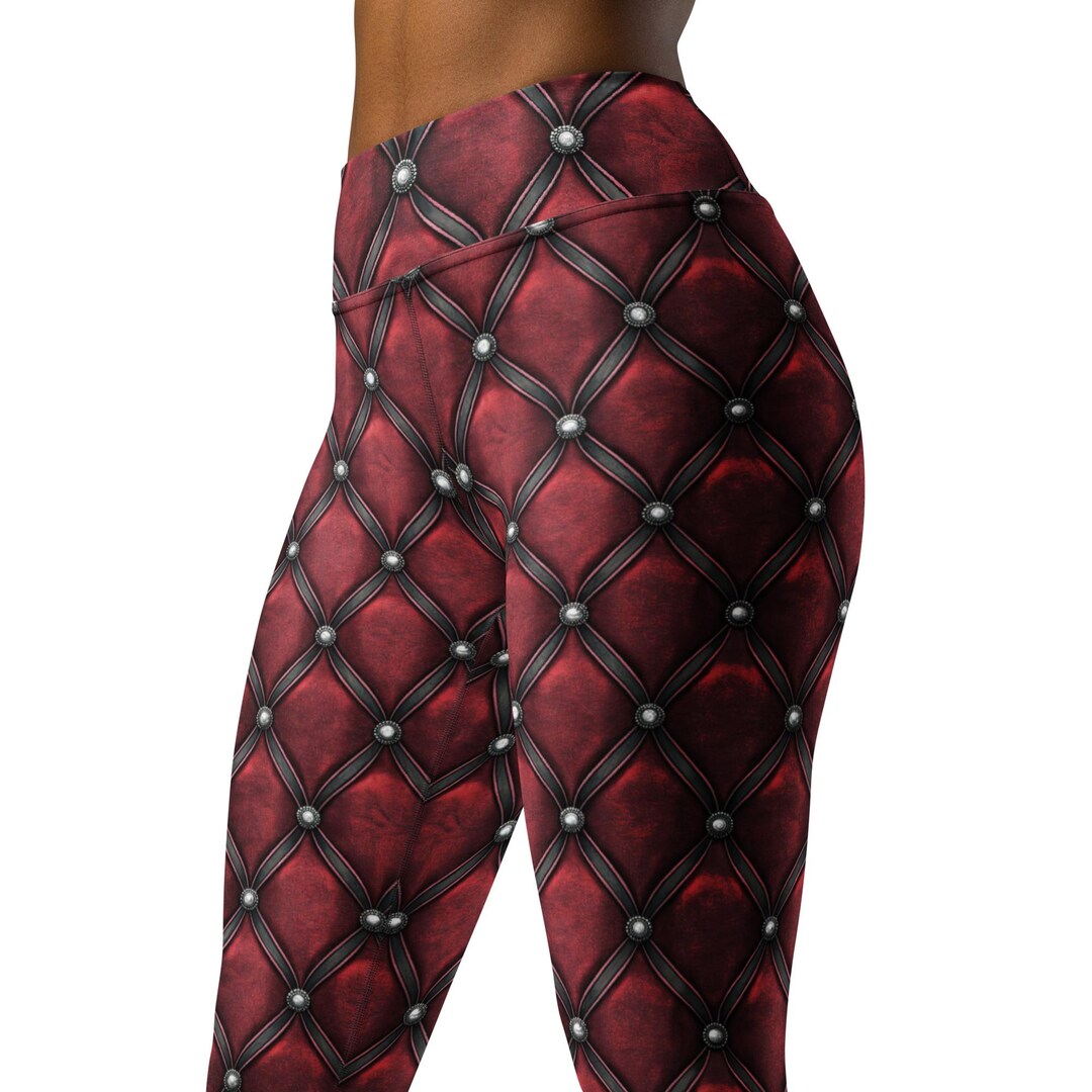 Steampunk Gothic Leggings, Dark Alt Fitness, Cosplay Activewear - Etsy