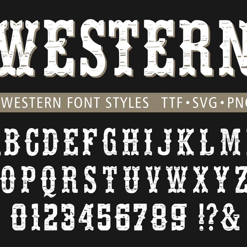 Western Letters - Etsy