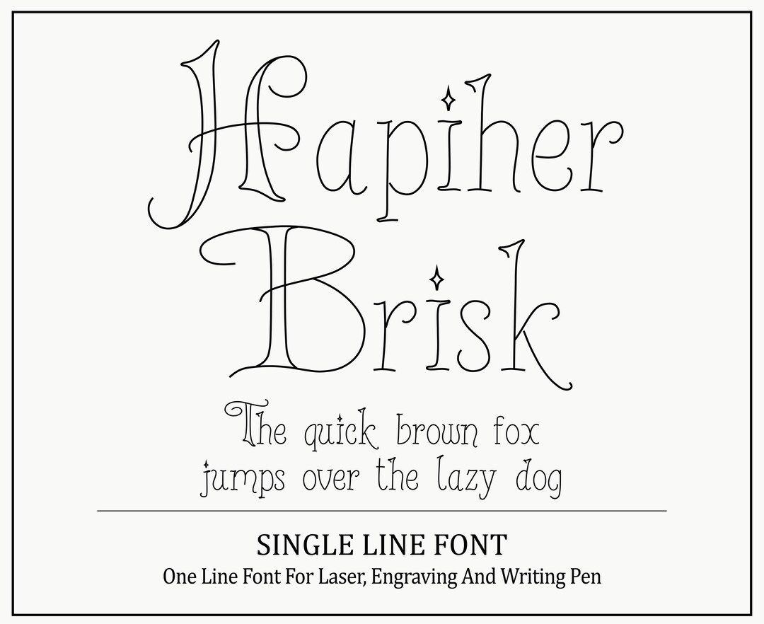 Single Line Font Single Line Font for Cricut Font for Laser One Line ...