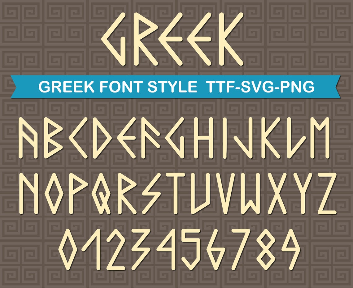 Greek Font Ancient Greece Font Ancient Font Styles Greek Letters Font ...