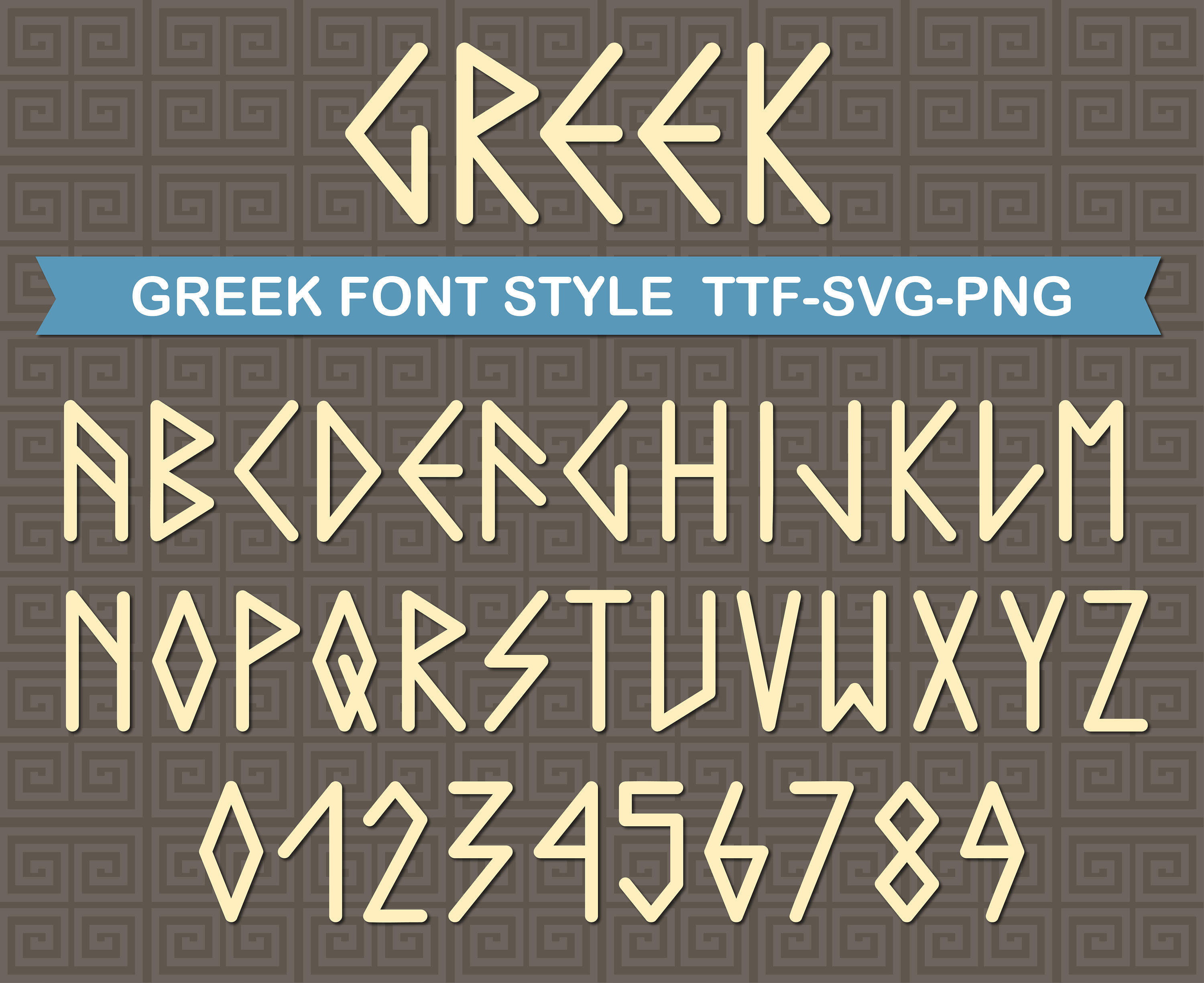 Greek Font Ancient Greece Font Ancient Font Styles Greek Letters Font ...