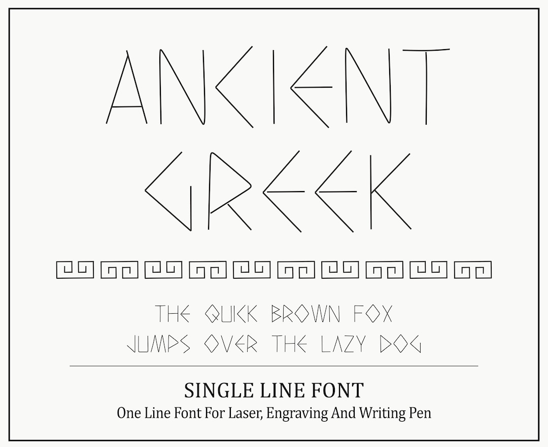 Single Line Font SL Font One Line Font Single Line Font for Cricut ...