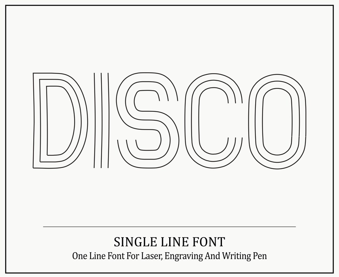 Single Line Font One Line Font Laser Font Engraving Font Cricut Pen ...