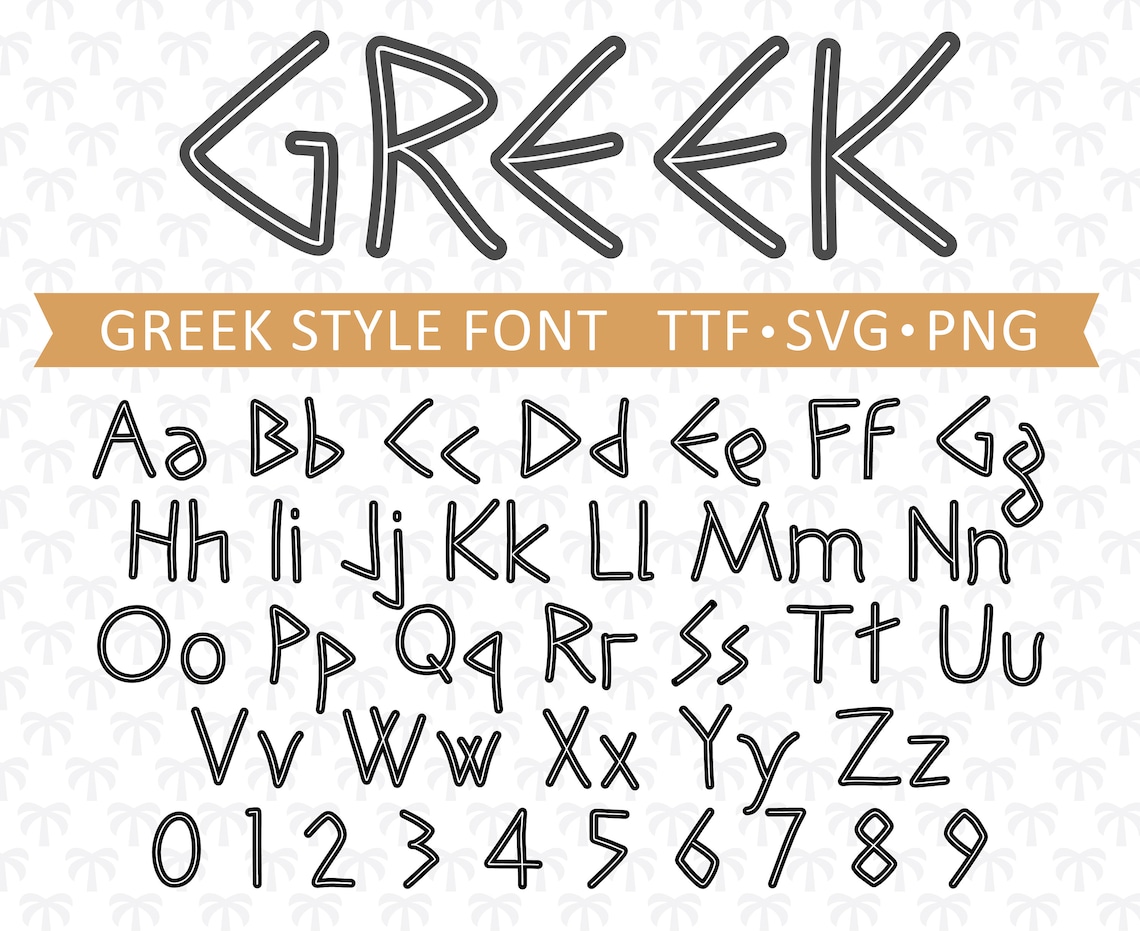 Greek Font Ancient Greece Font Ancient Font Styles Greek Letters Font ...