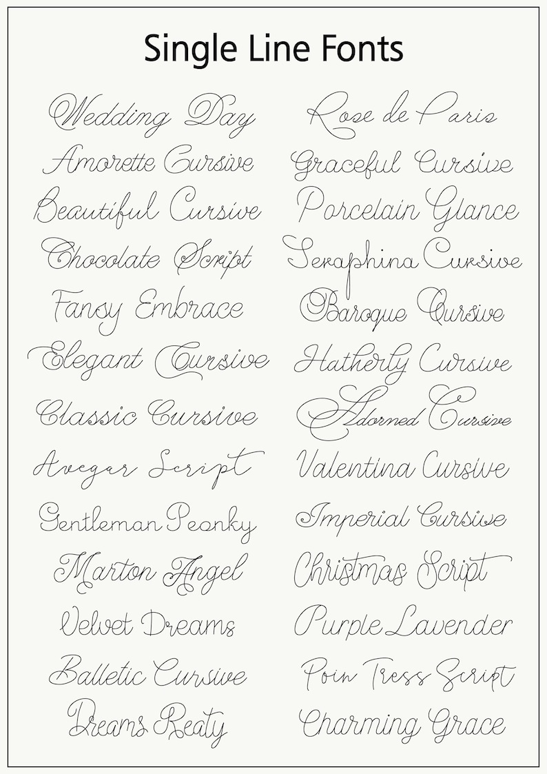 Single Line Font Single Line Font for Cricut One Line Font Silhouette ...