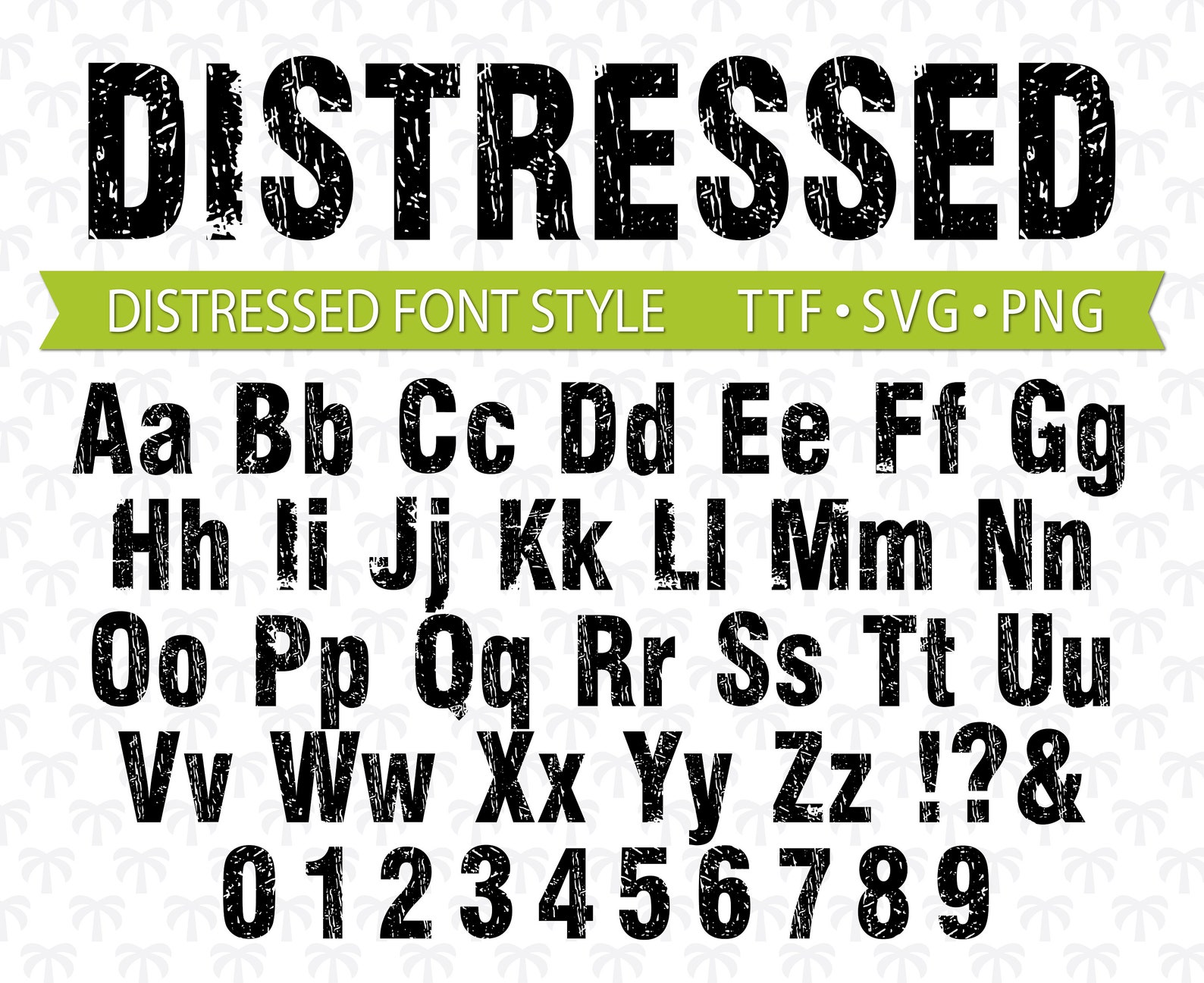 Distressed Font Grunge Font Distressed Letters Font Distressed Font for ...