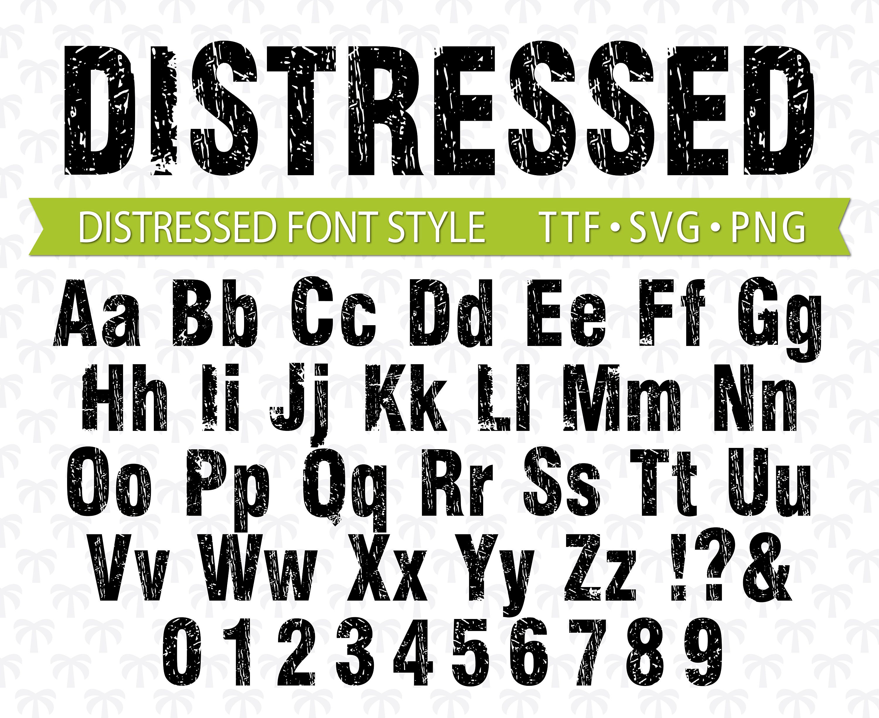 Distressed Font Grunge Font Distressed Letters Font Distressed Font for ...