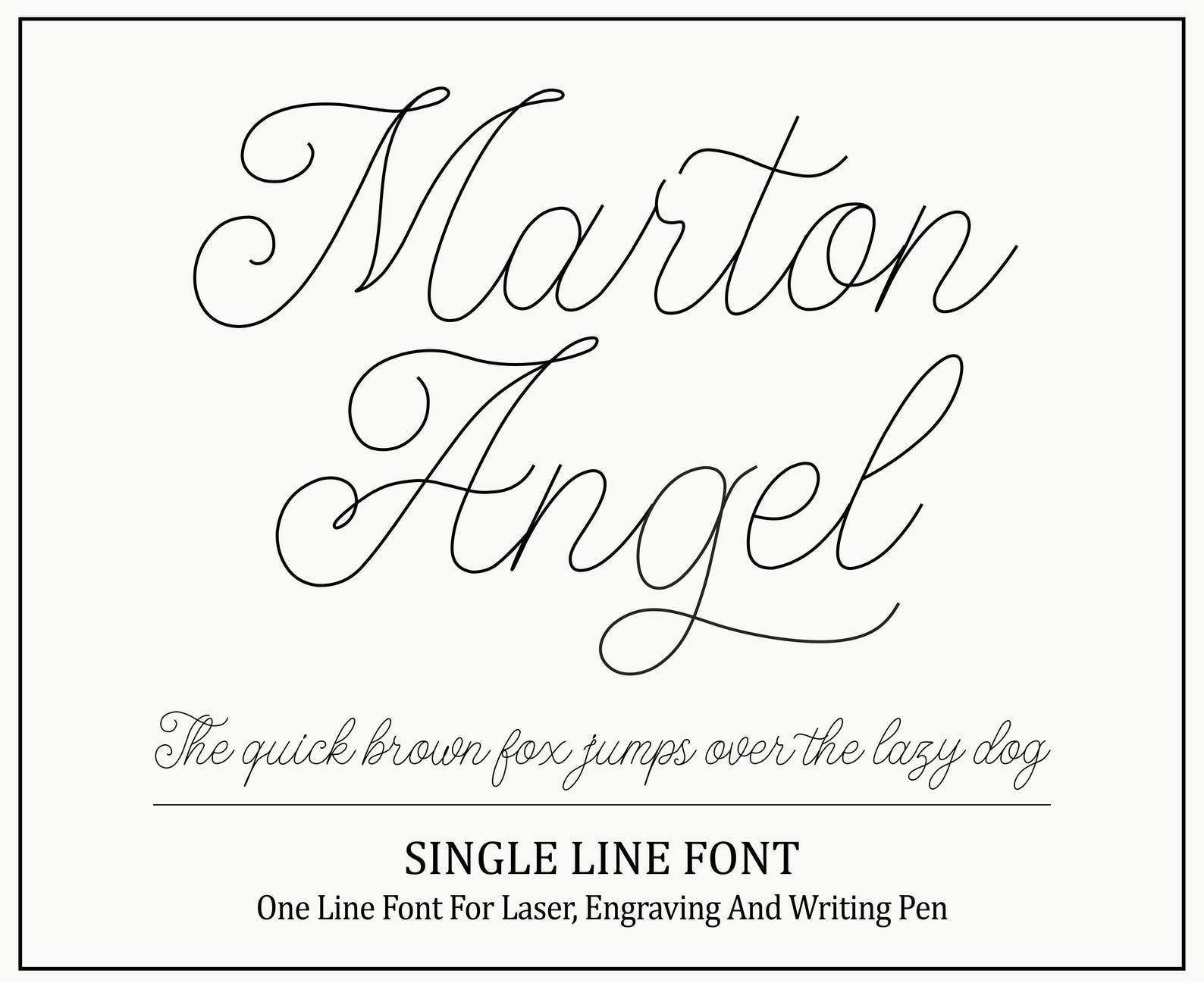 Single Line Font One Line Font Stroke Font Single Line Font for Cricut ...