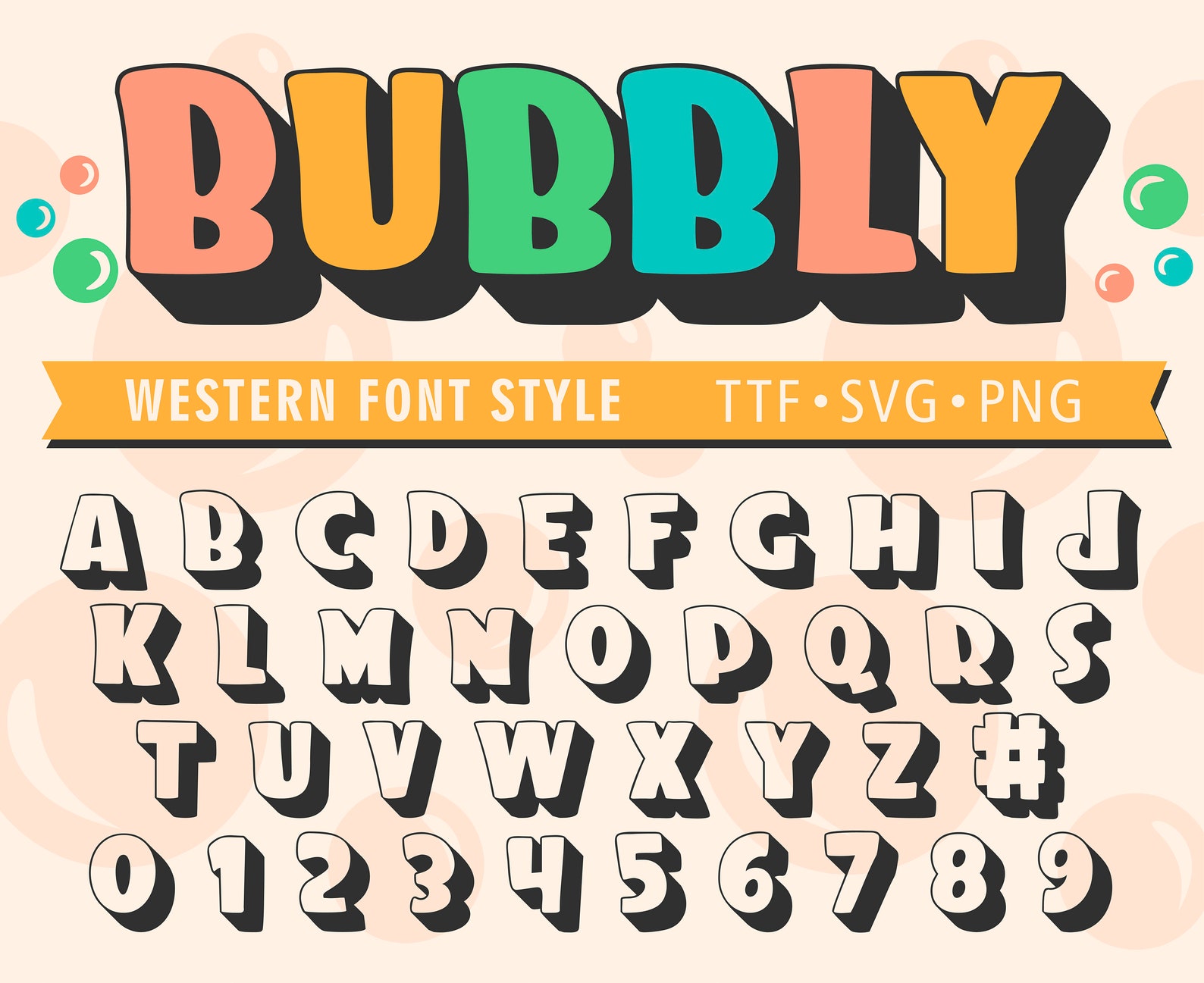 Bubble Font Bubble Letters Bubble Font Alphabet Graffiti Font Fancy ...