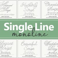 Single Line Rhinestone Font Letters Alphabet Handwritten Style SS10 SVG ...