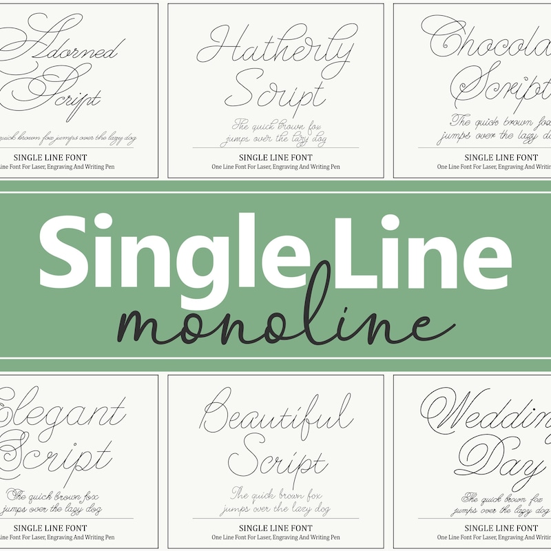 Single Line Stroke Font - Etsy