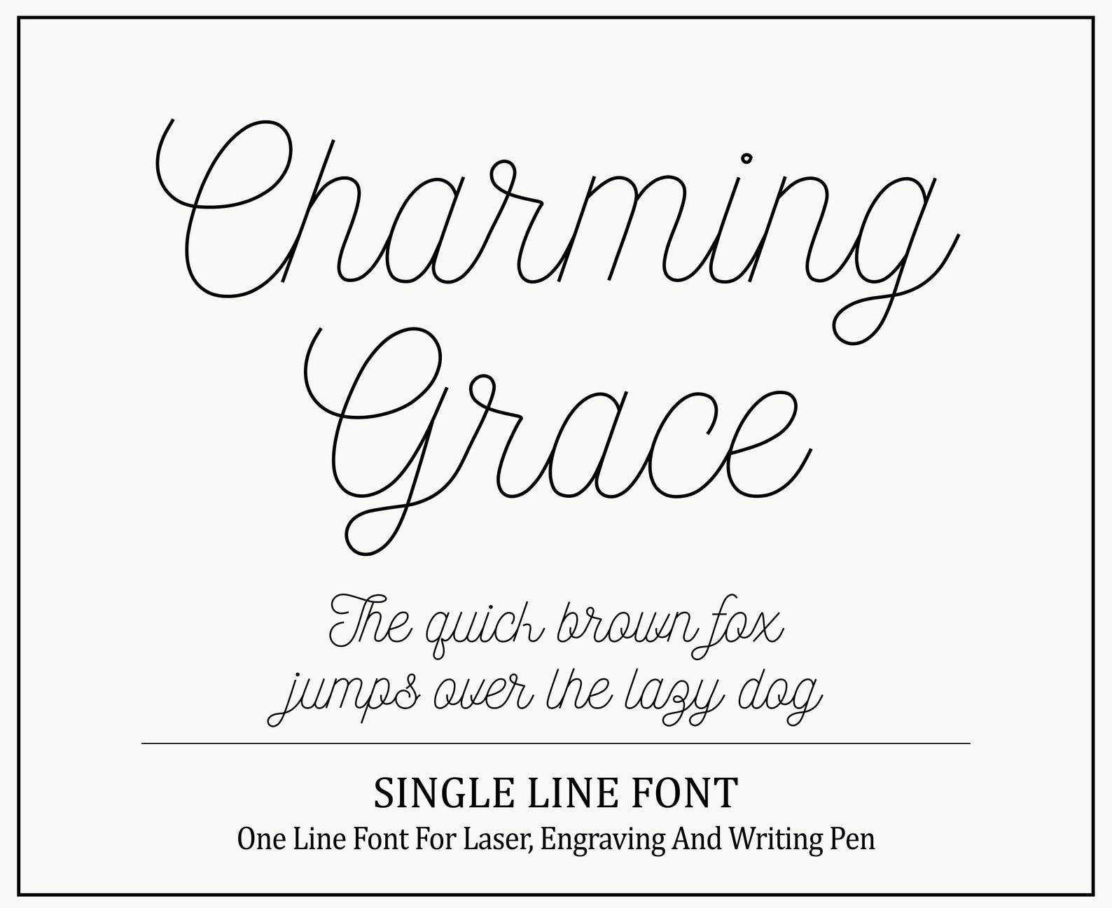Single Line Font One Line Font Stroke Font Single Line Font for Cricut ...
