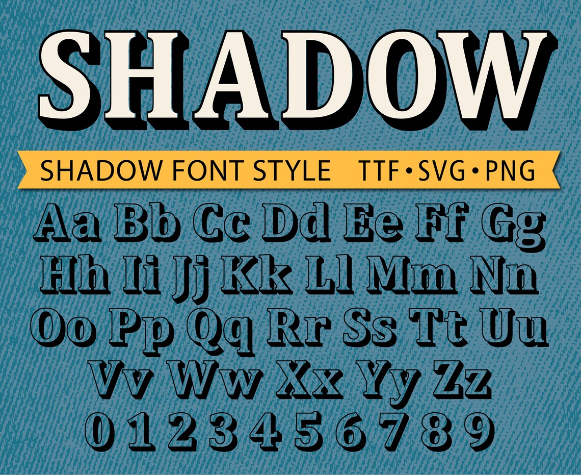 Shadow Font Shadow Script Font Shadow Font Style Shadow Letters Font ...