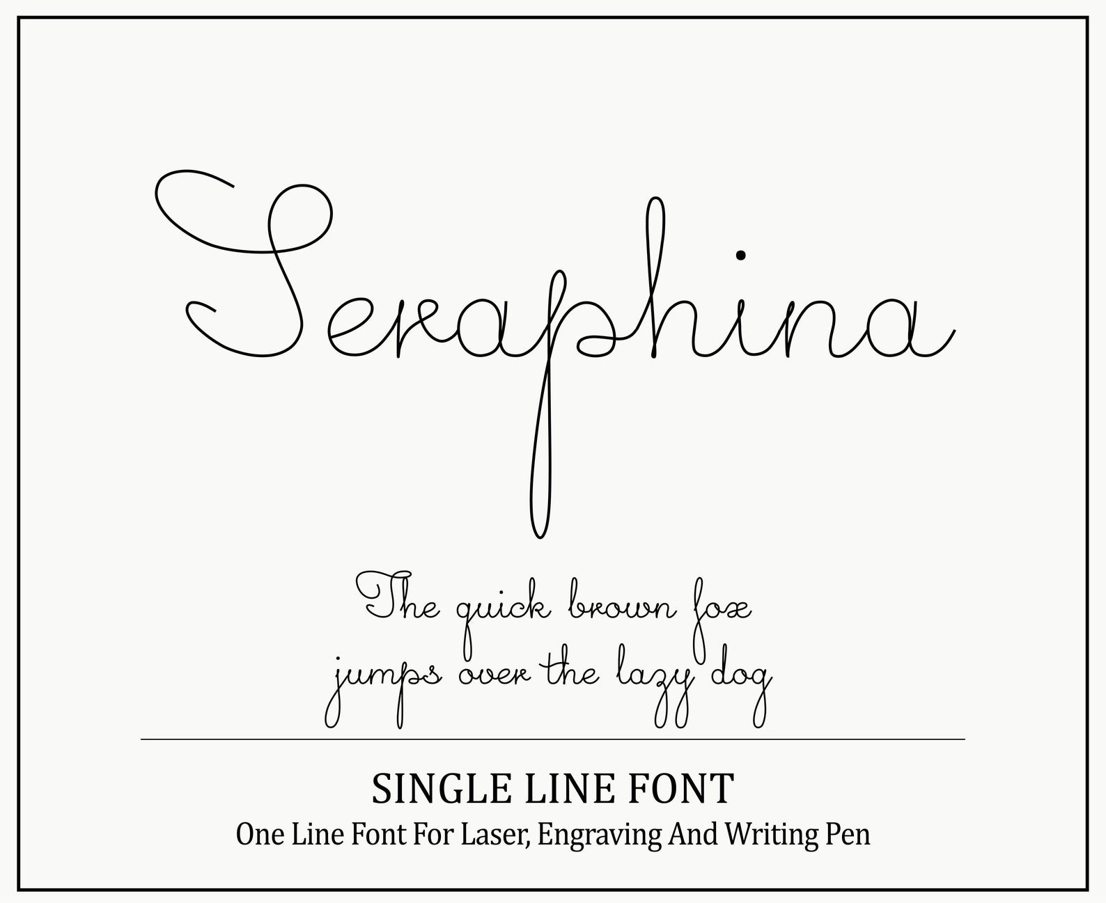 Single Line Font One Line Font Stroke Font Single Line Font for Cricut ...