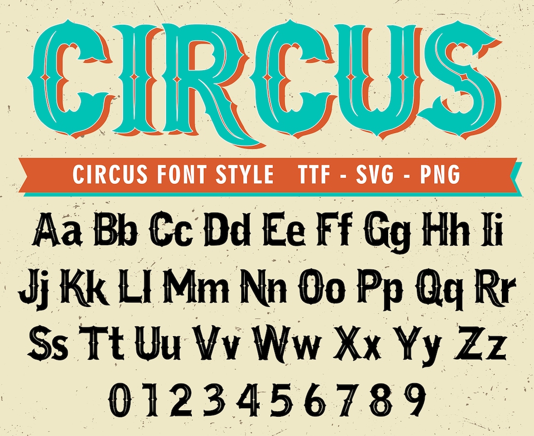 Circus Font Carnival Font Circus Font Letters Carnival Letters Font ...