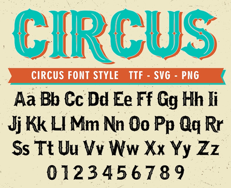 Circus Font Carnival Font Circus Font Letters Carnival Letters Font ...