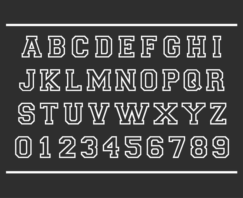 Outline Font Varsity Font College Font School Font Sport Font Sport ...