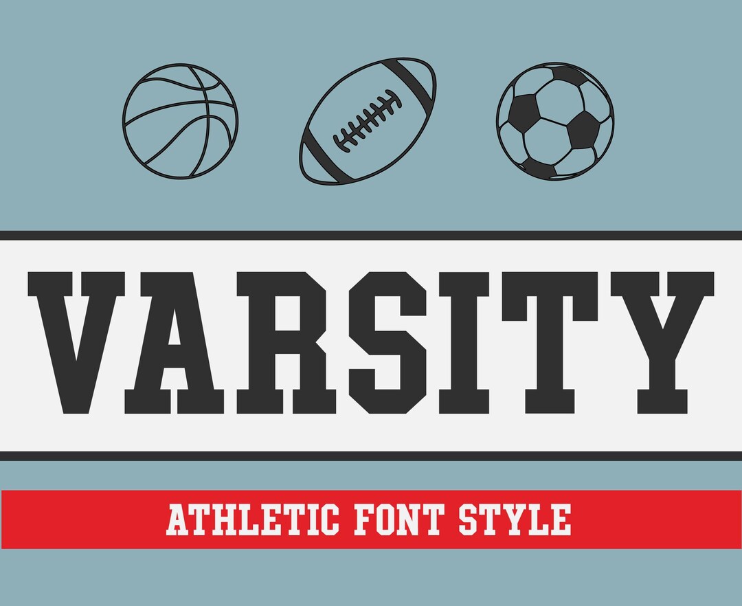 Varsity Font College Font School Font Varsity Letters Font Sport Font ...