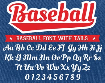 Baseball Font Ttf Baseball Font Svg Baseball Font With Tails Baseball ...