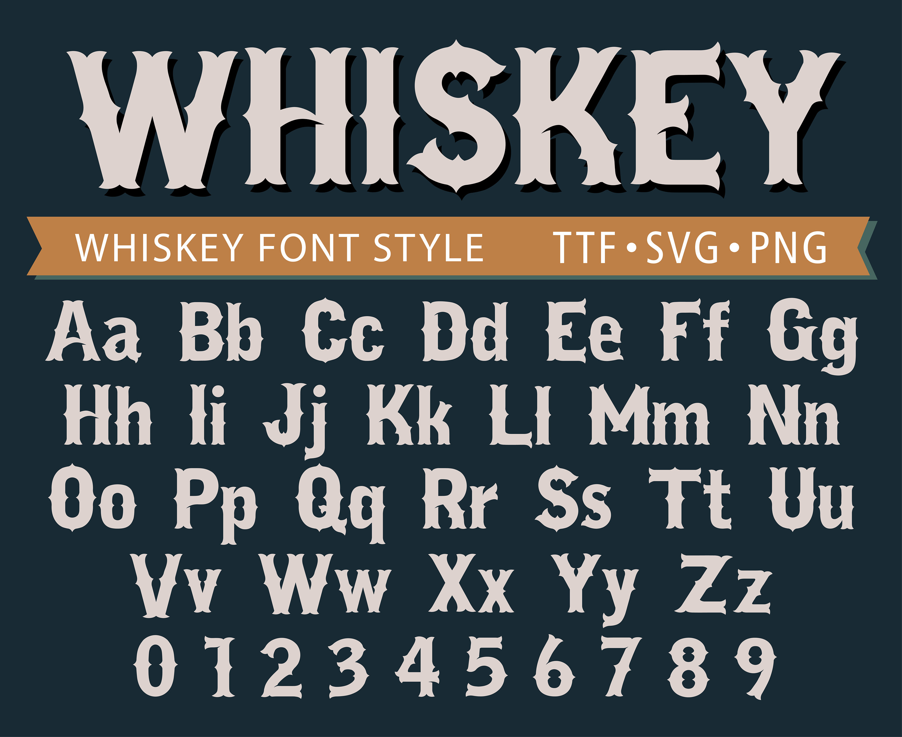 Whiskey Font Vintage Font Western Font Bourbon Font Scotch Font Vintage ...