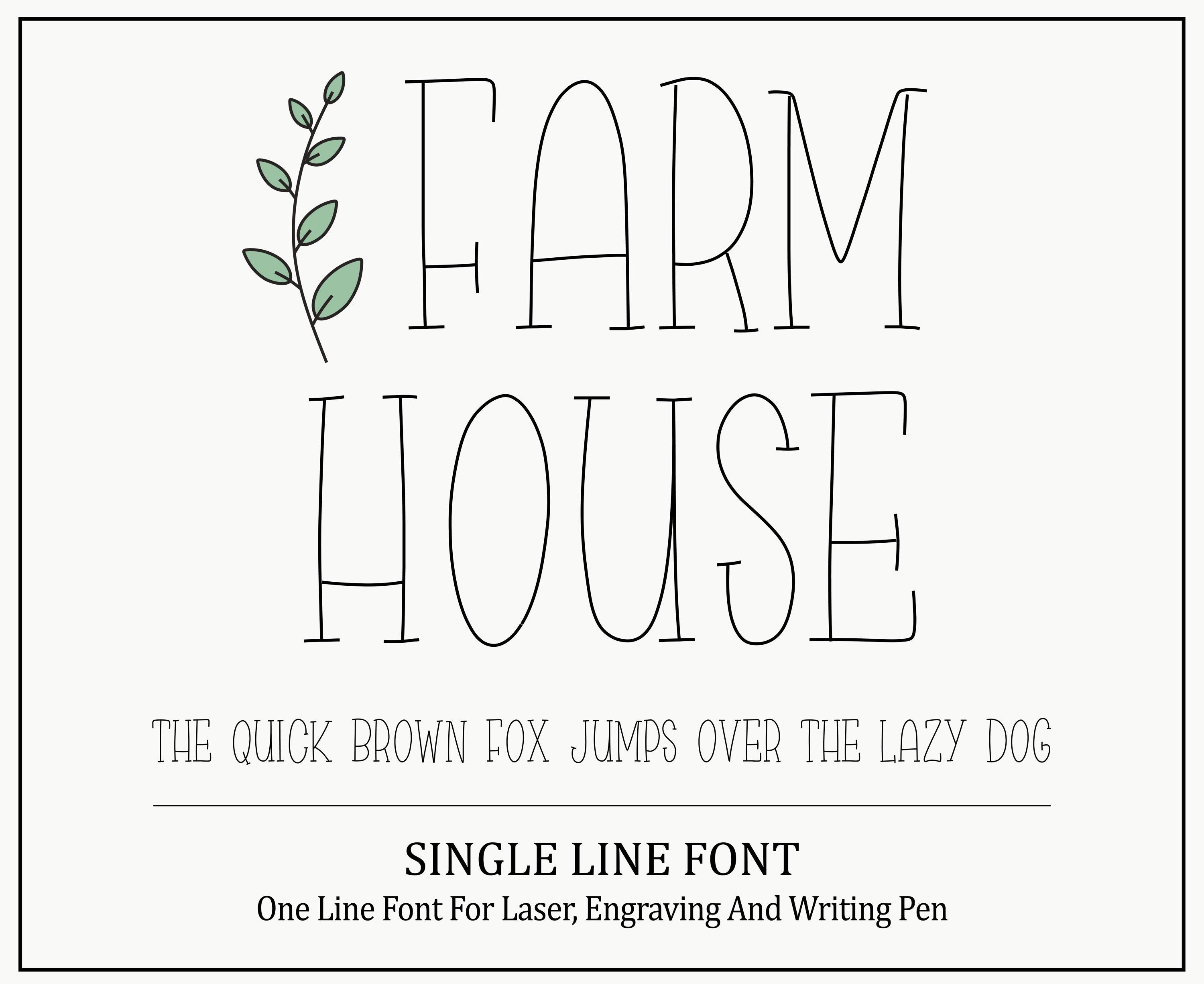 Single Line Font One Line Font Sl Font Laser Font Engraving Font Cricut ...