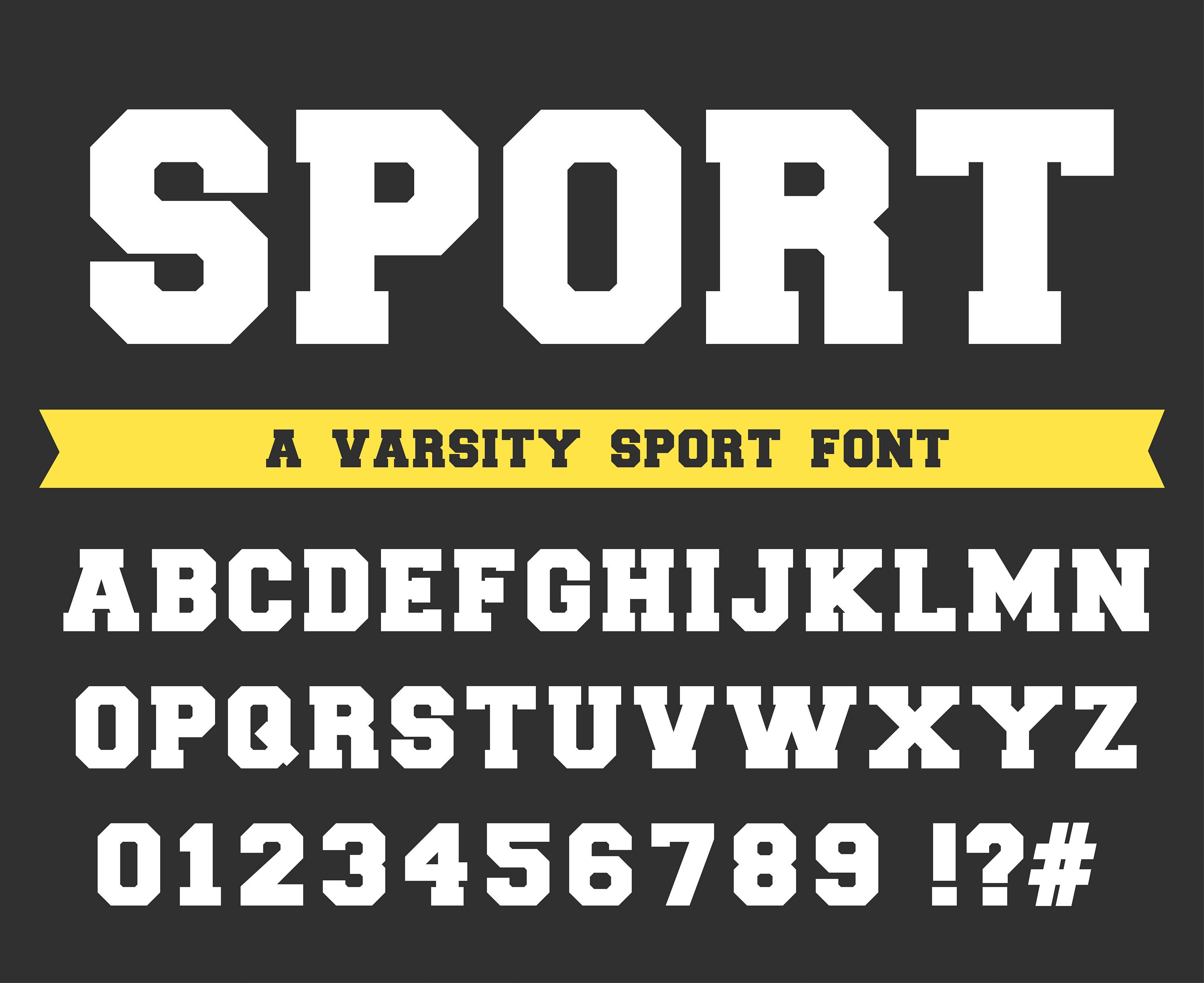 Varsity Font College Font School Font Varsity Letters Font Sport Font ...