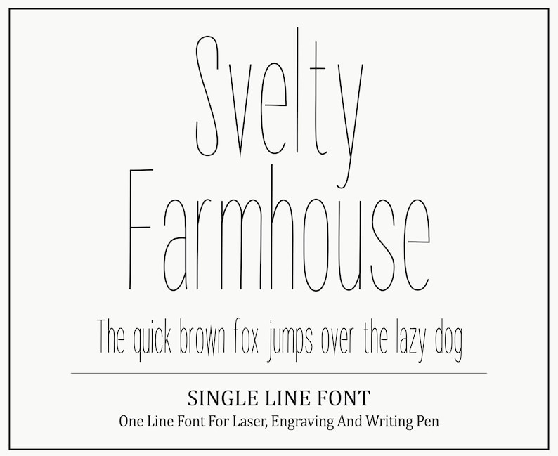 Single Line Font Single Line Font for Cricut Font for Laser One Line ...