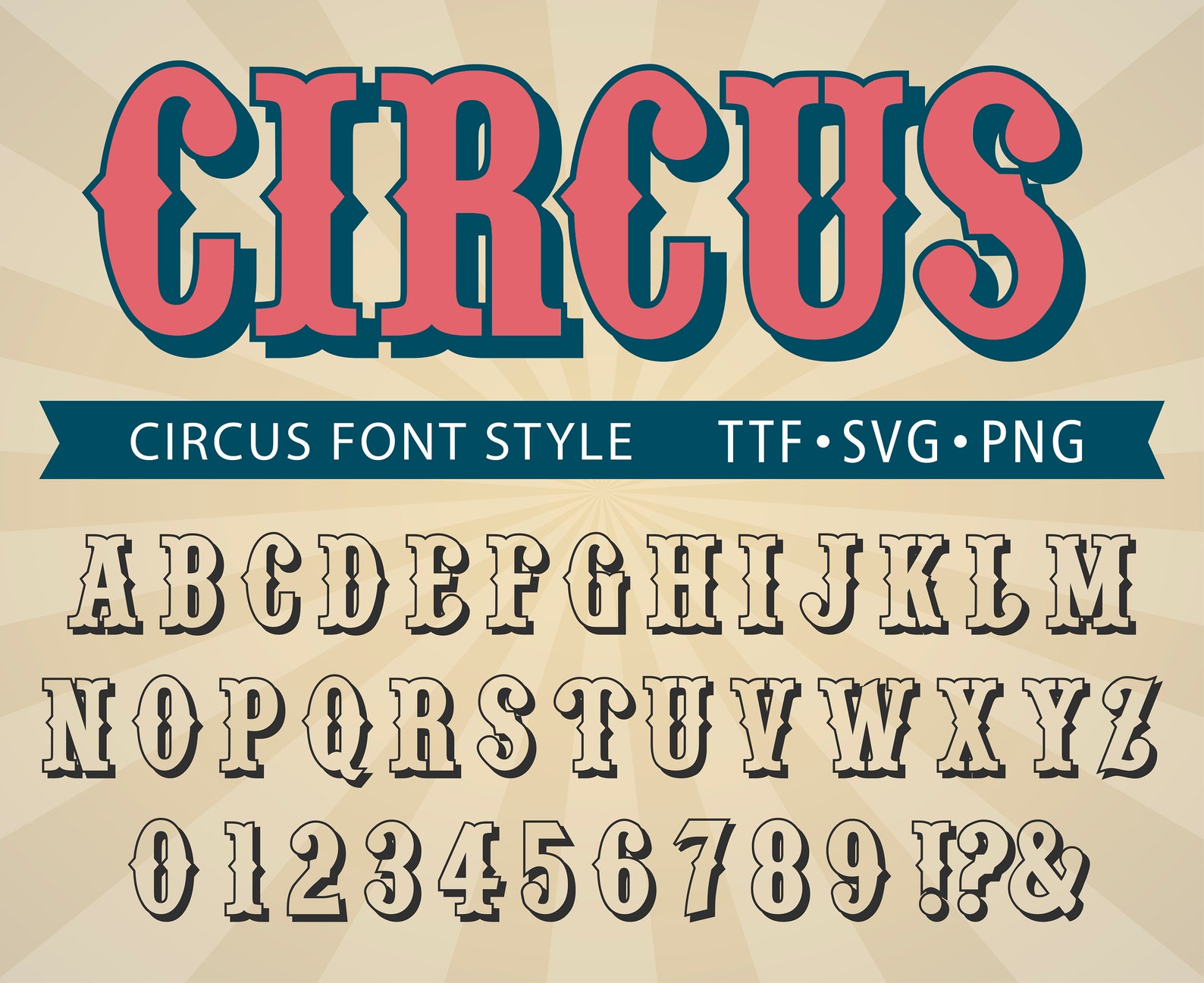 Circus Font Carnival Font Circus Font Letters Carnival Letters Font ...