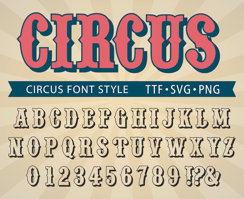 Circus Font Carnival Font Circus Font Letters Carnival Letters Font ...