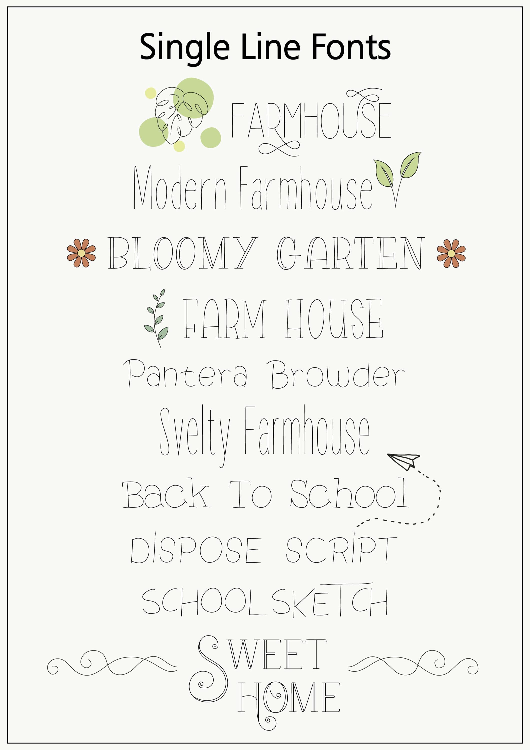Single Line Font Laser Font One Line Font Engraving Font Cricut Font ...