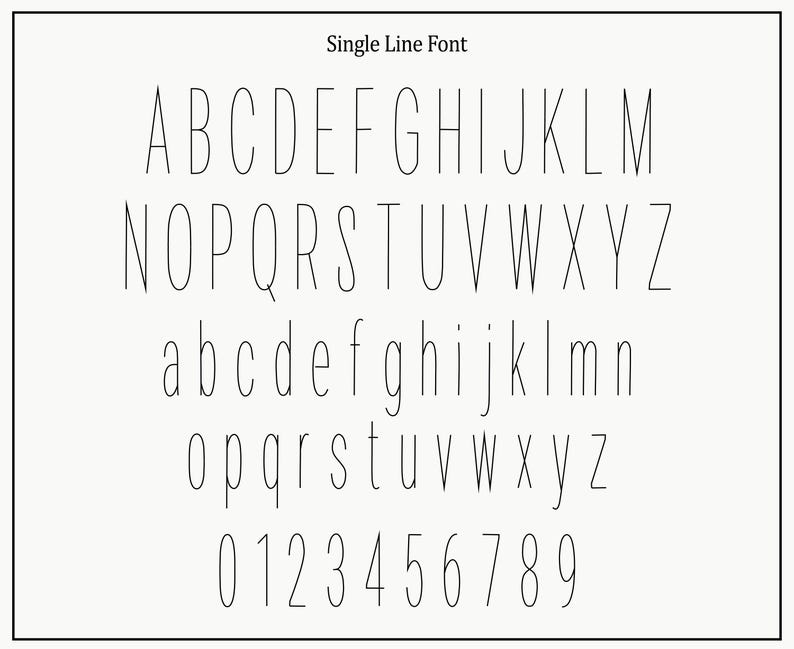 Single Line Font Single Line Font for Cricut Font for Laser One Line ...